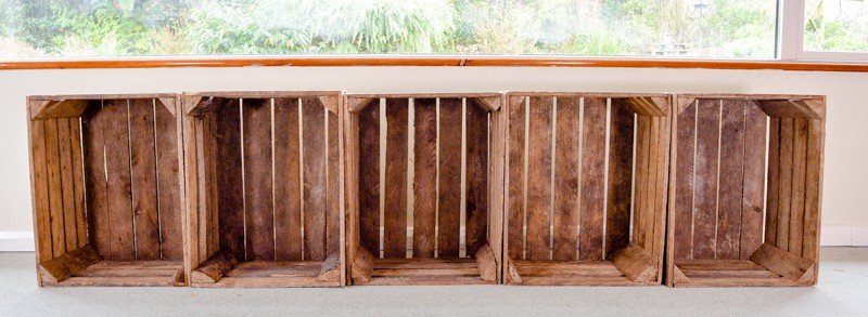 Apple crates as storage solutions – VickyMyersCreations