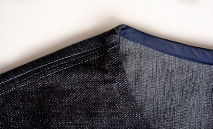 Upcycled Essential Denim Dress Pattern Review · VickyMyersCreations