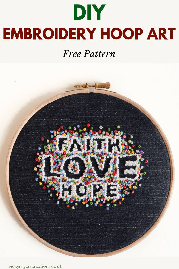 Denim Embroidery Hoop Art Tutorial · VickyMyersCreations