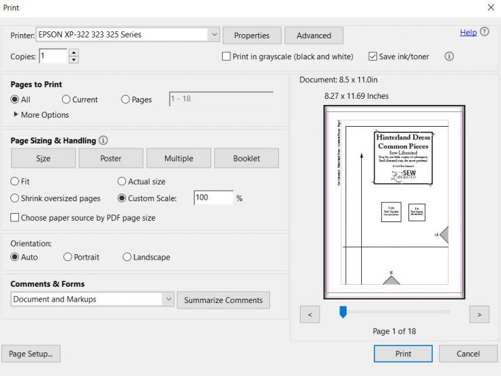 How to print PDF patterns - lets get sewing! · VickyMyersCreations