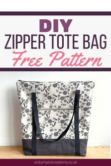 The Perfect Zippered Tote Bag Pattern: Step-by-Step Instructions ...