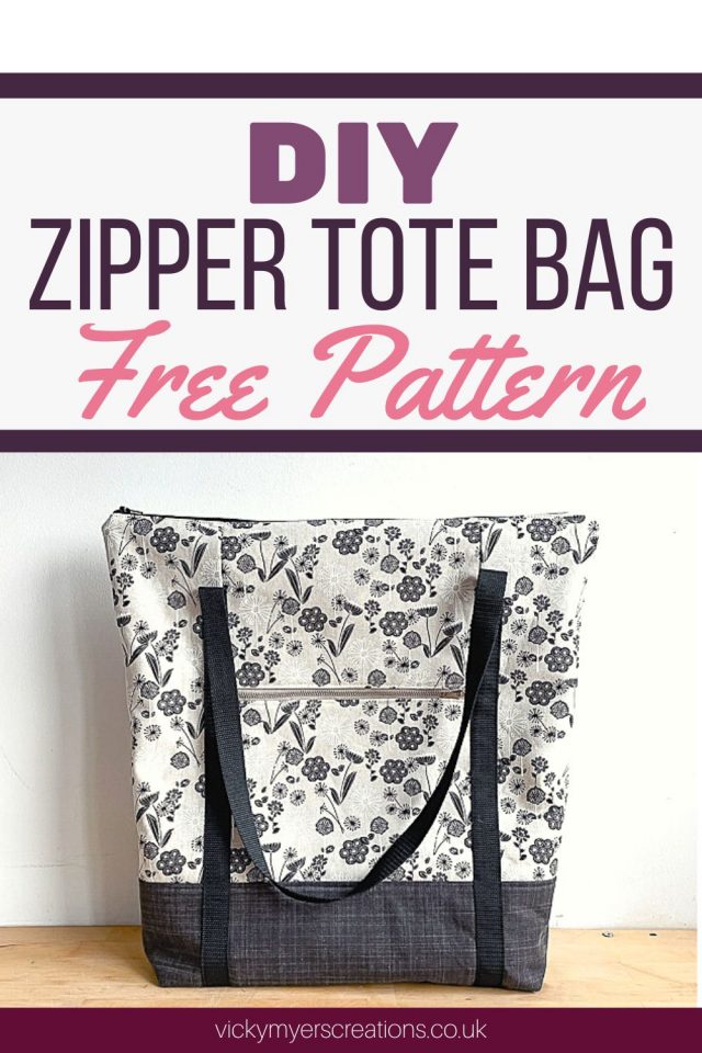 The Perfect Zippered Tote Bag Pattern: Step-by-Step Instructions ...