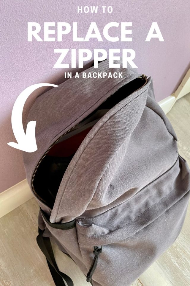 How to replace backpack zipper · VickyMyersCreations