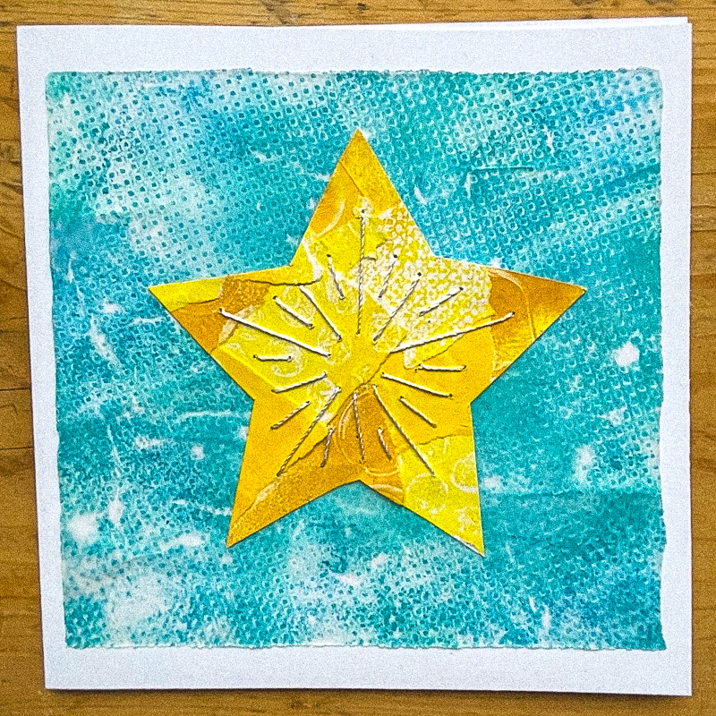 Gelli Plate Christmas Cards, easy DIY project · VickyMyersCreations
