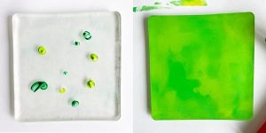Gelli Plate Christmas Cards, easy DIY project · VickyMyersCreations