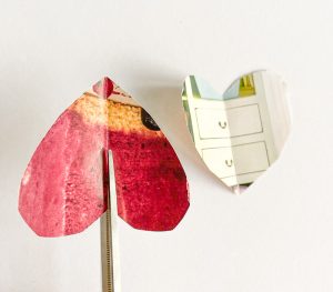 How to make a cute paper heart garland · VickyMyersCreations
