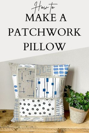 How to make an easy patchwork pillow · VickyMyersCreations