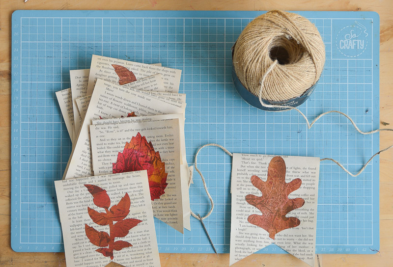 DIY Fall Banner, Easy Leaves Decor · VickyMyersCreations