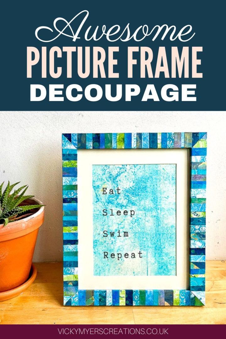 Easy DIY Decoupage Picture Frame · VickyMyersCreations