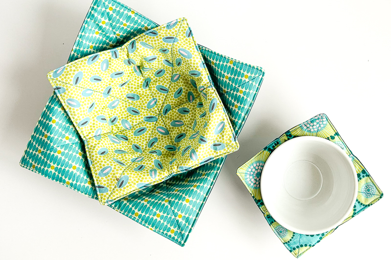 Free bowl cozy pattern, a quick and easy beginner sewers project ...